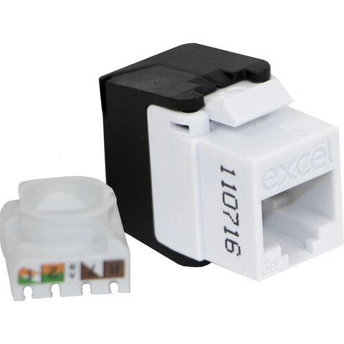 EXCEL RJ45 CAT5E UTP KEYSTONE TÖÖRIISTA VABA VALGE PESAMOODUL